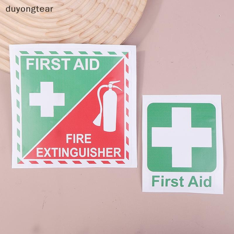 (duyongtear） Fire Extinguisher&First Aid Safety Sign Car Stickers ...