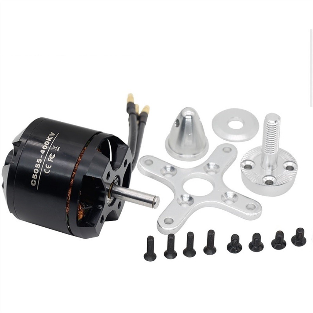 RC Airplane Motor, 5055 400/600KV Brushless Motor – Big Thrust Electric ...