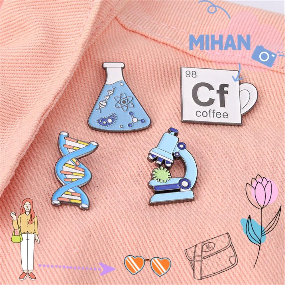 MIHAN Badges Beaker Chemical Molecular Microscope Enamel Pin | Shopee ...