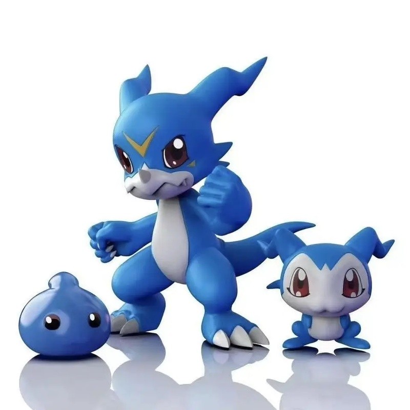 3PCS Digimon V-Mon Figure Digimon Adventure Anime Figure Chicomon ...