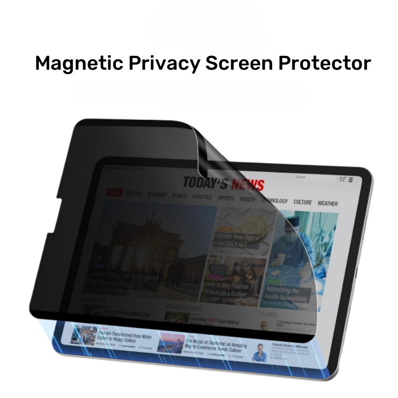 360 Degree Detachable Magnetic Privacy Screen Protector for Surface Pro ...