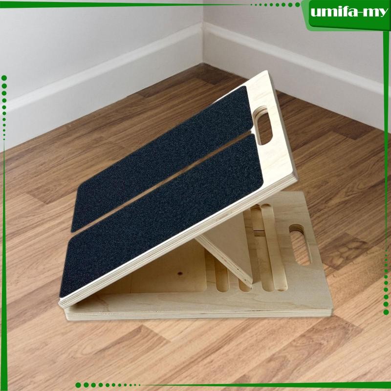 [UmifaMY] Wooden Slant Board Adjustable Portable Foot Stretcher Calf ...