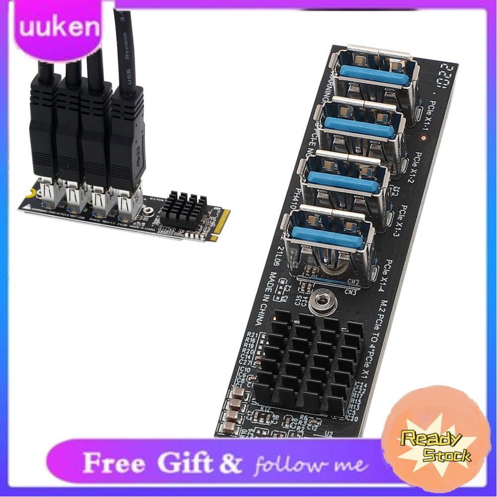 Uukendh PCIe X1 Expansion Card Adapter 1 To 4 Stable High Speed ...