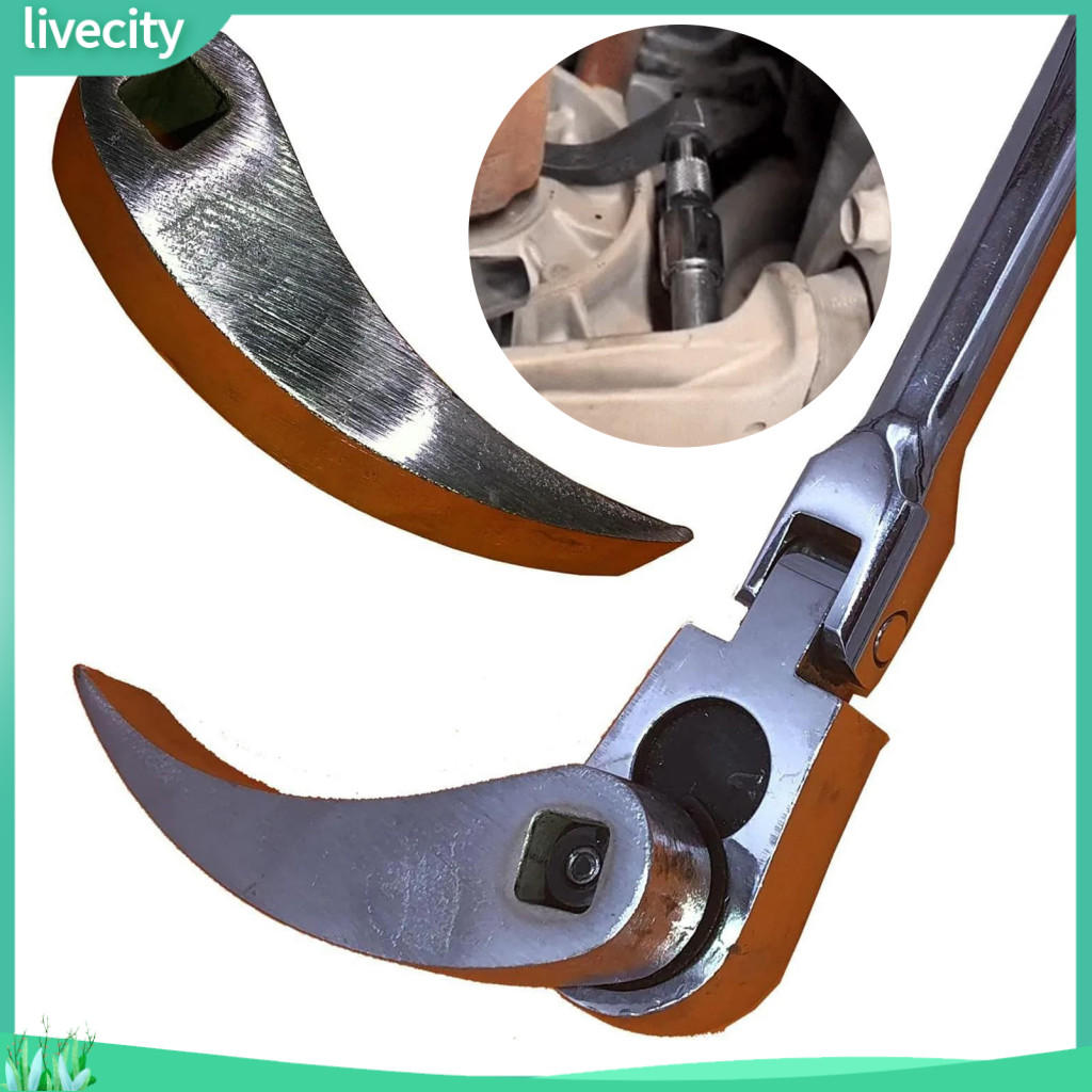 livecity| Small Space Pry Tool Adjustable Angle Crowbar Adapter Head ...