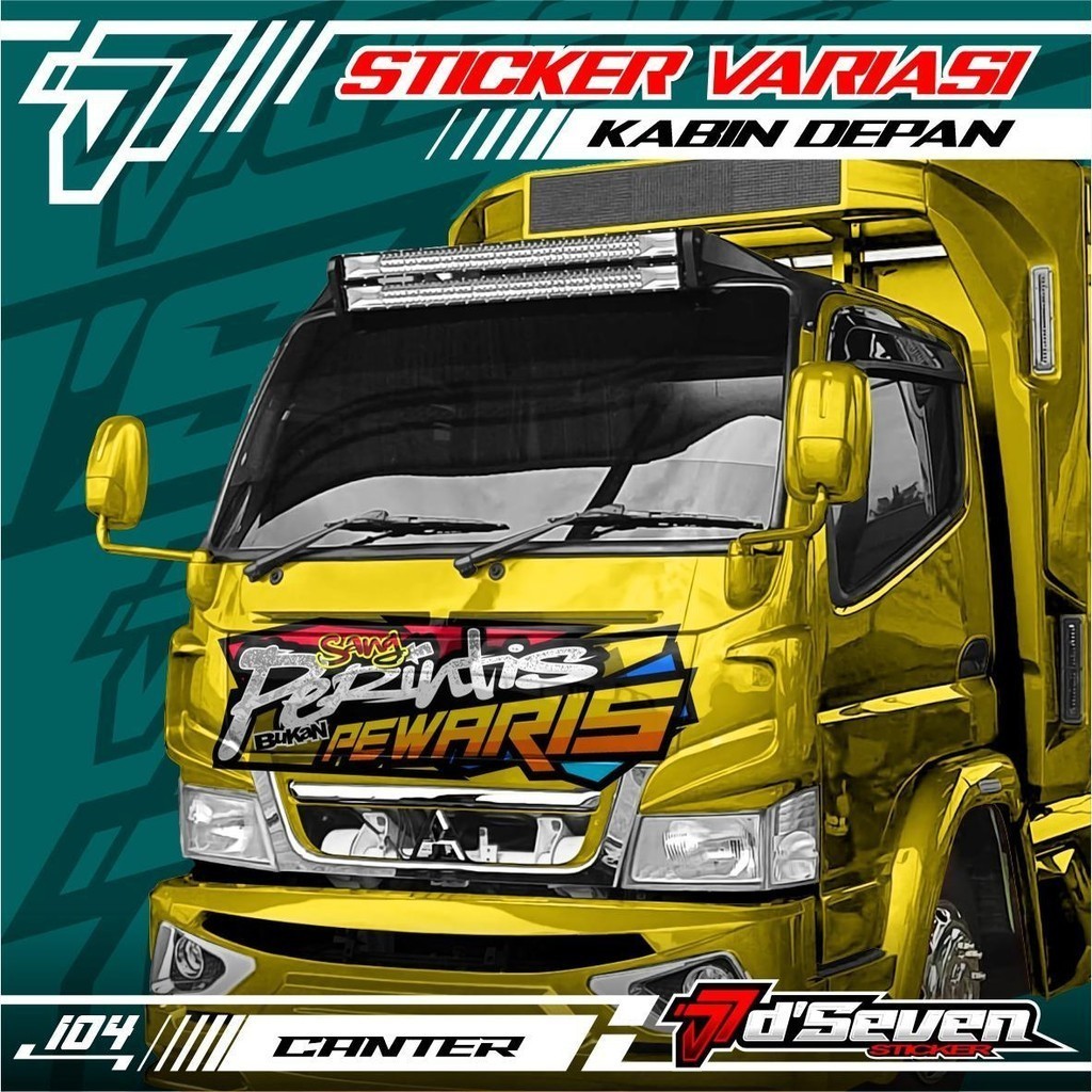 Front cabin stickers for All PERINTIS trucks, NOT LINES, Full laminated ...