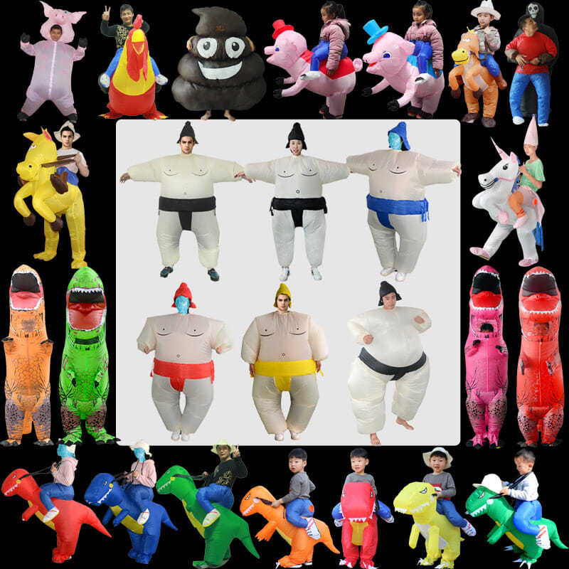 Children Adult Inflatable Dinosaur Tyrannosaurus Rex Elk Inflatable ...