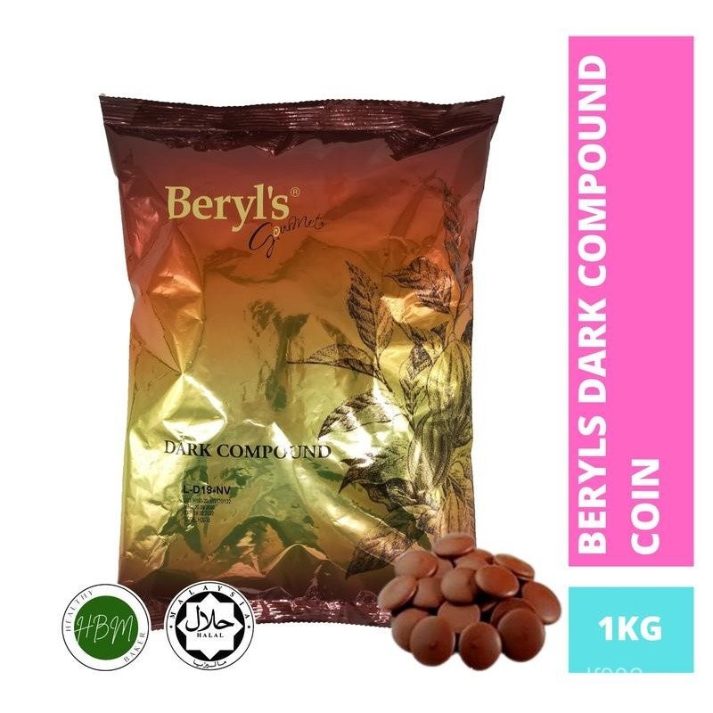 Syiling kompaun Coklat Beryl 1kg / 500gm / Coklat Beryls Gourmet ...