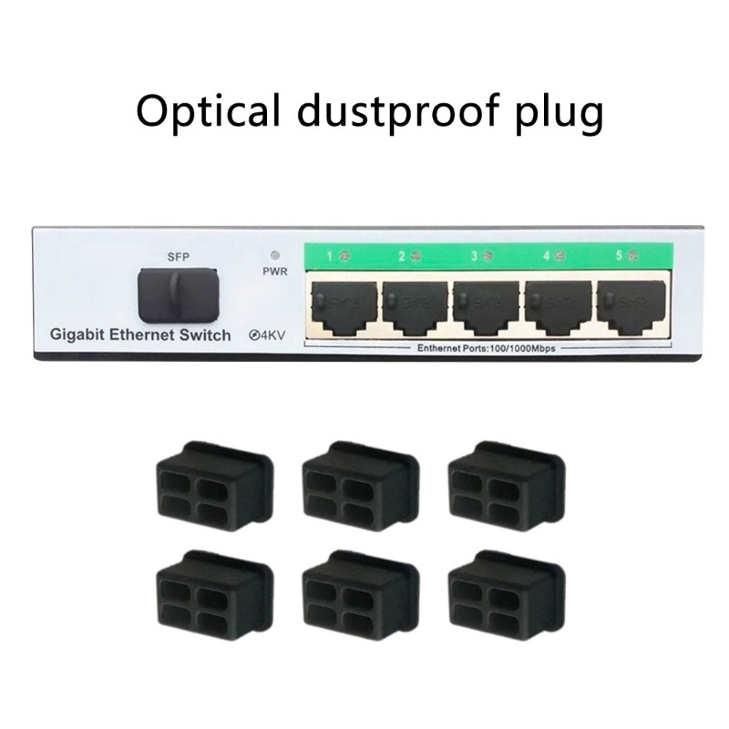 R* 10Pieces SFP Optical Port Dust Covers Dust Caps Easy Installation ...