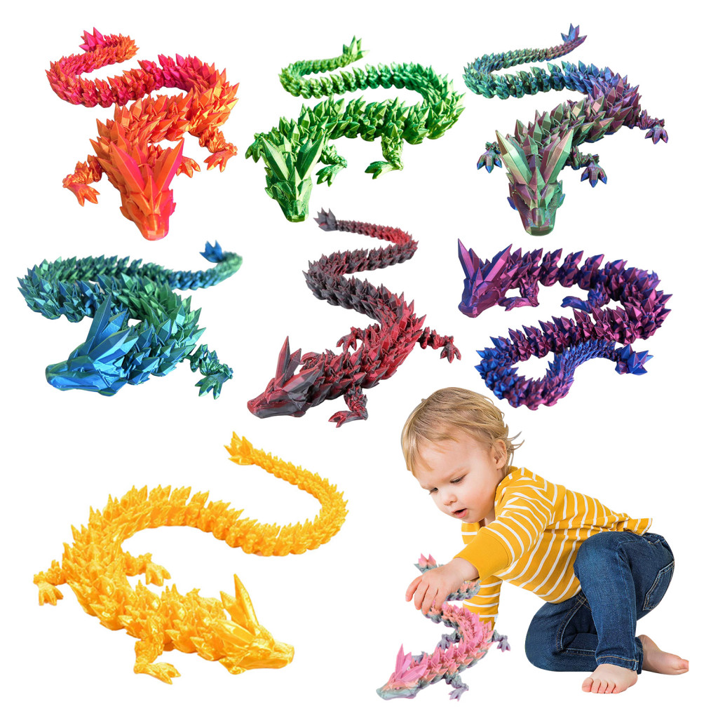 Articulated Dragon Decoration 3d Printed Dragon Sculpture Articulated ...