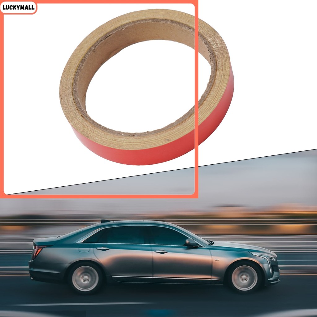 KUM Red Lining Reflective Vinyl Wrap Film Car Sticker Decal 15mm x ...