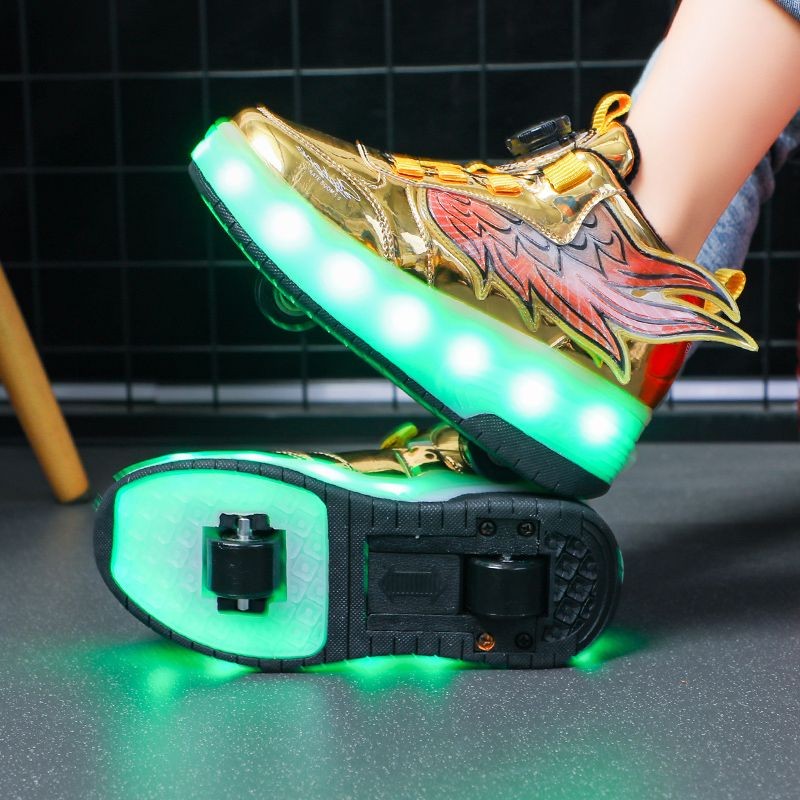 [ New Style] 2025 Runaway Shoes New Year Double Wheels Can Shrink Wings ...