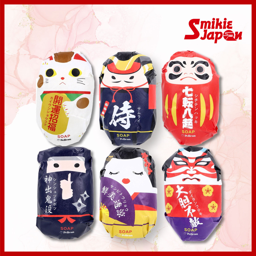 PELICAN SOAP Wa Soap Ninja / Maneki Neko / Geisha / Kabuki / Daruma ...