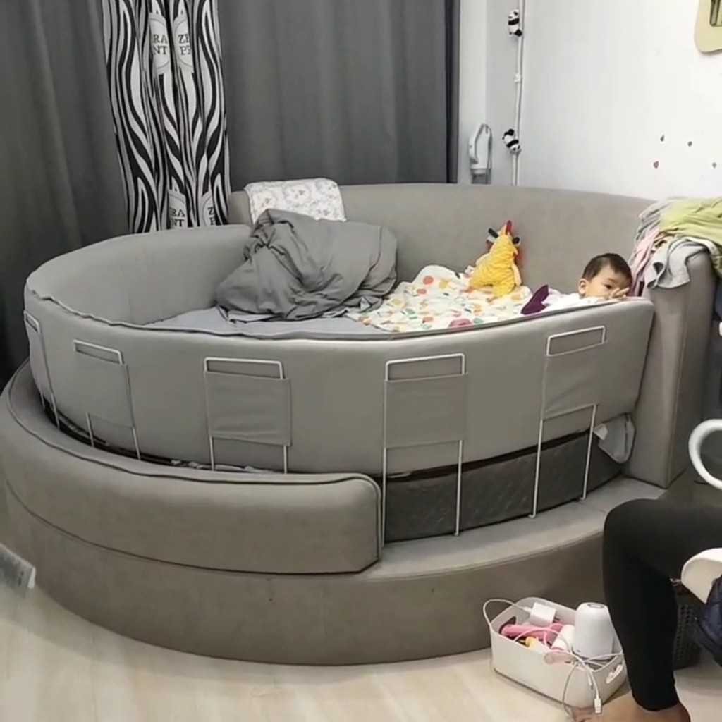 Bed Fence Baby Shock-resistant Protective Fence Bedside Baby One Side ...