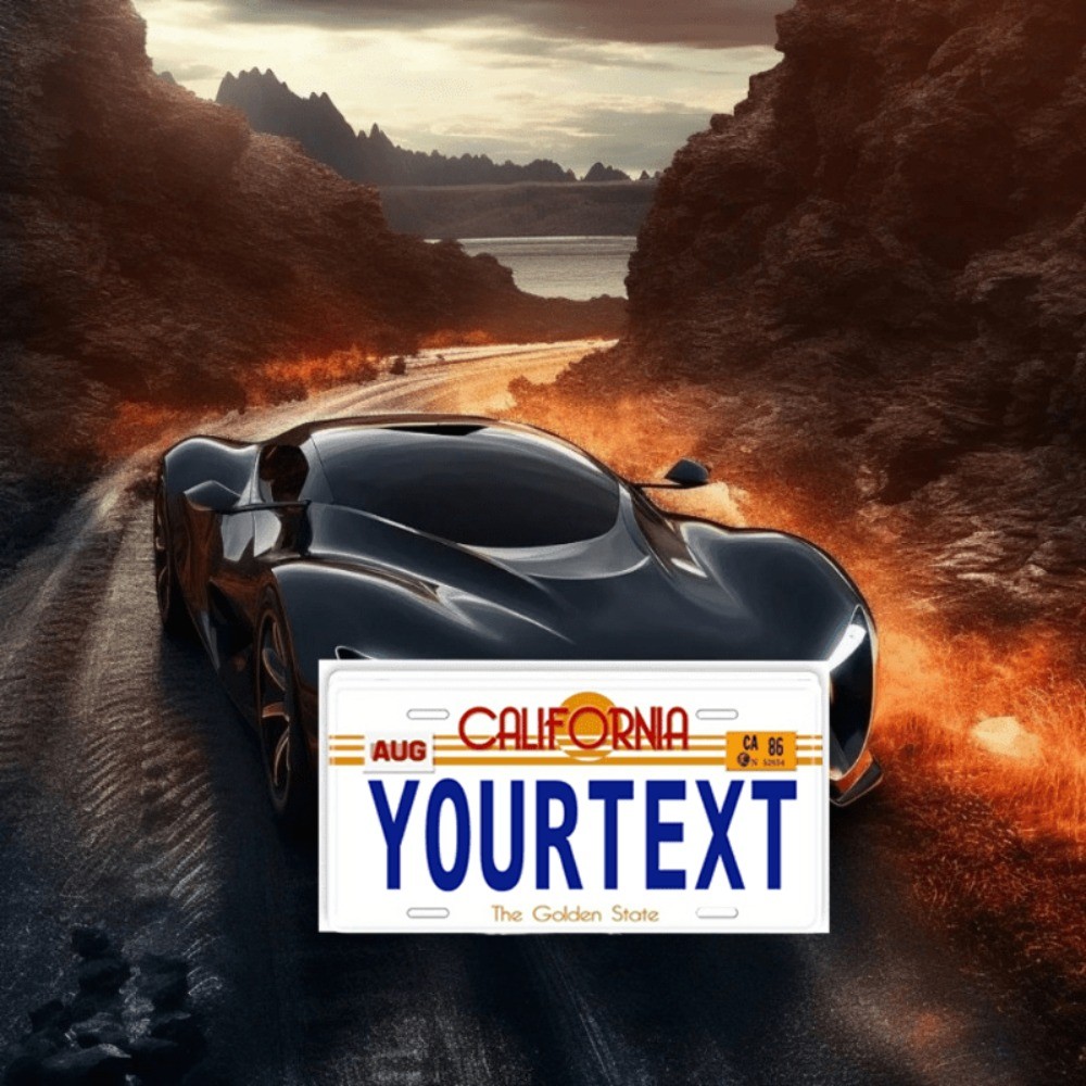 Customizable License Plate with California Is Not Only A Good Choice ...