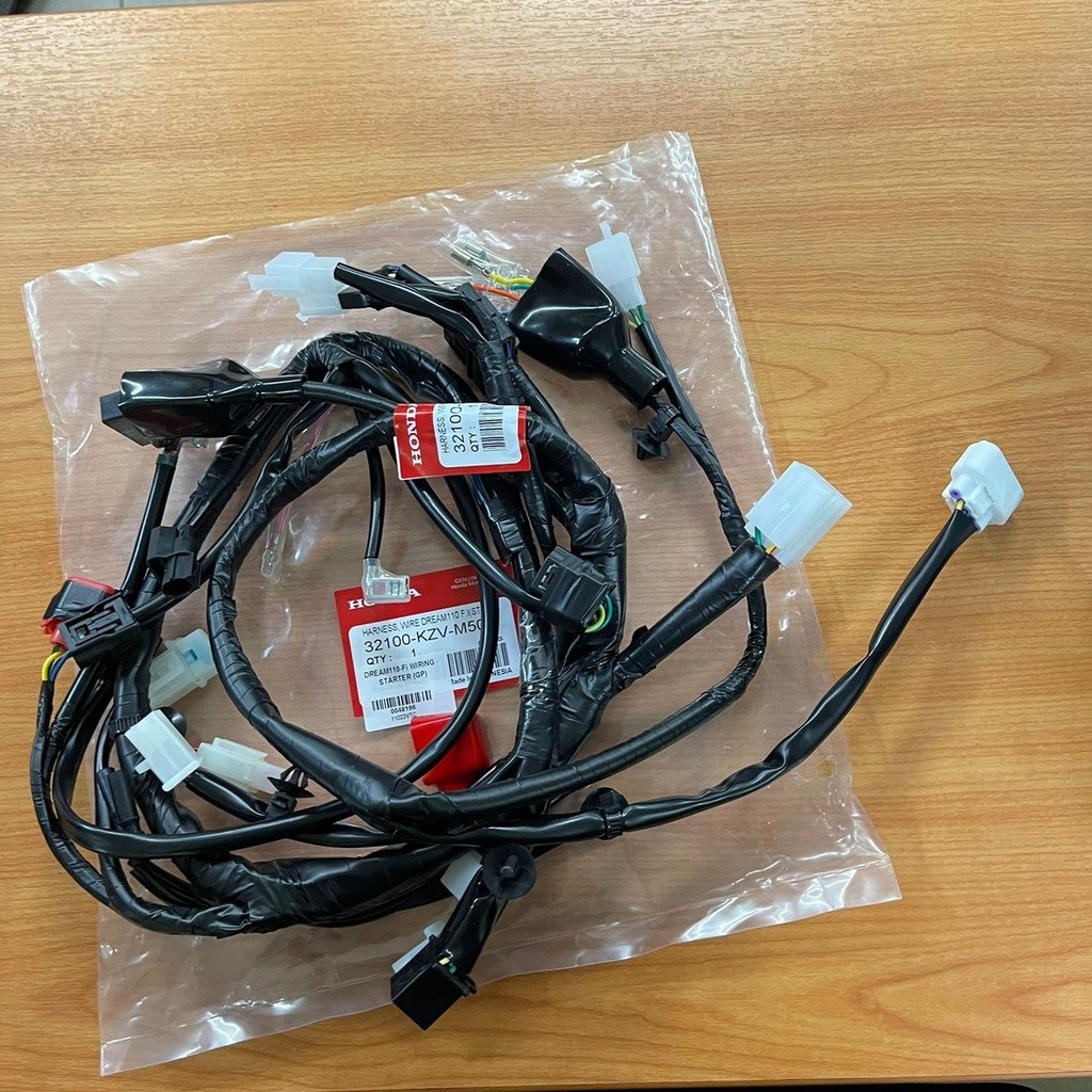 100% ORIGINAL DREAM110 FI STARTER WIRING SET 0 32100-KZV-M50 EX5DREAM ...