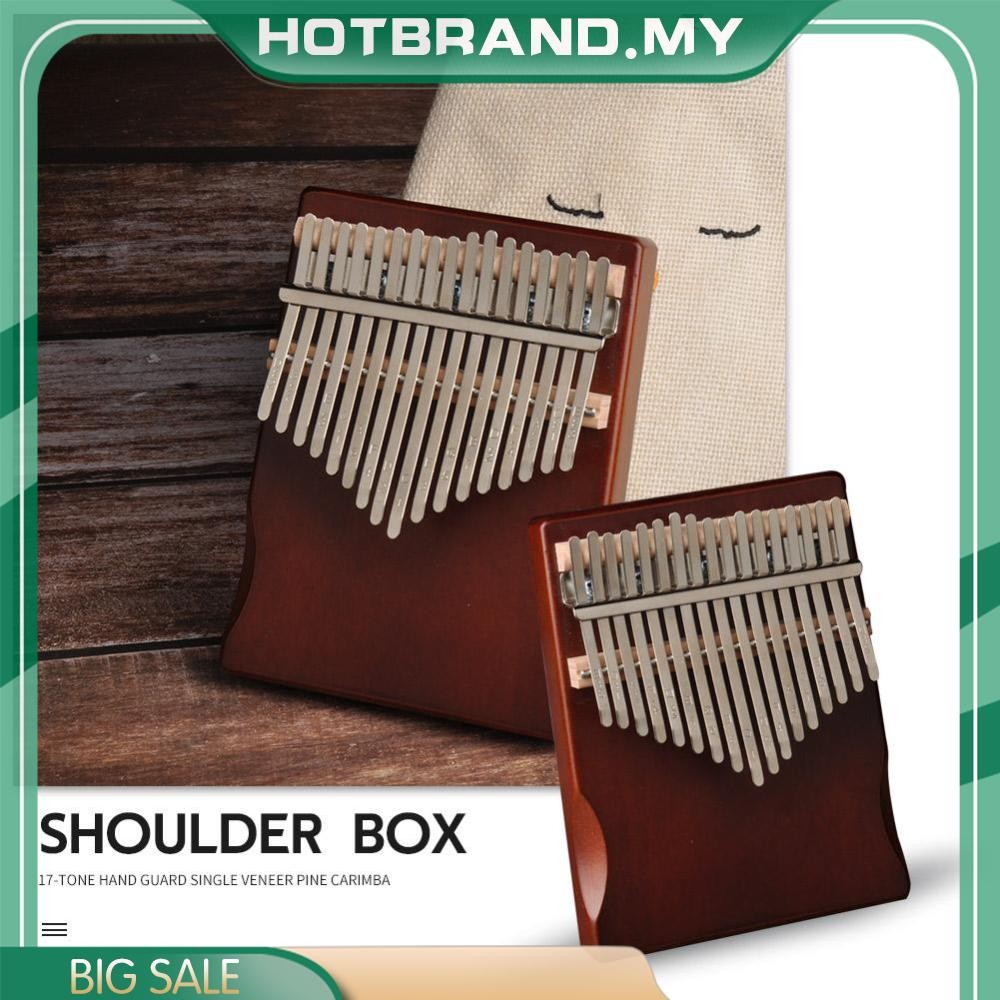 [Hotbrand.my] 17 Keys Kalimba Musical Instrument Pine Wood Thumb Finger ...