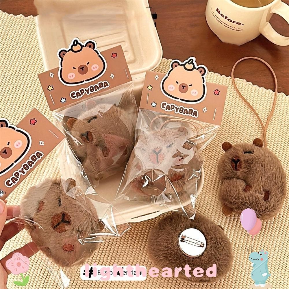 LIGHTHEARTED Capybara Doll Brooch, Cartoon Bag Pendant Capybara ...