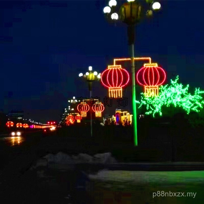 Lampu pemodelan tiang lampu jalan raya lampu Festival Musim Bunga lampu ...