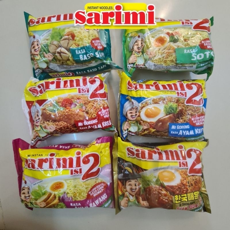SARIMI Isi 2 - Mie Instan Goreng&Kuah Berbagai Varian Rasa. | Shopee ...