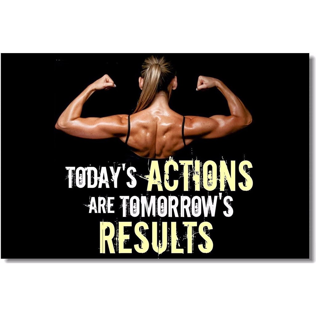 x Poster Fabric Bodybuilding Men Girl Fitness Workout Quotes ...