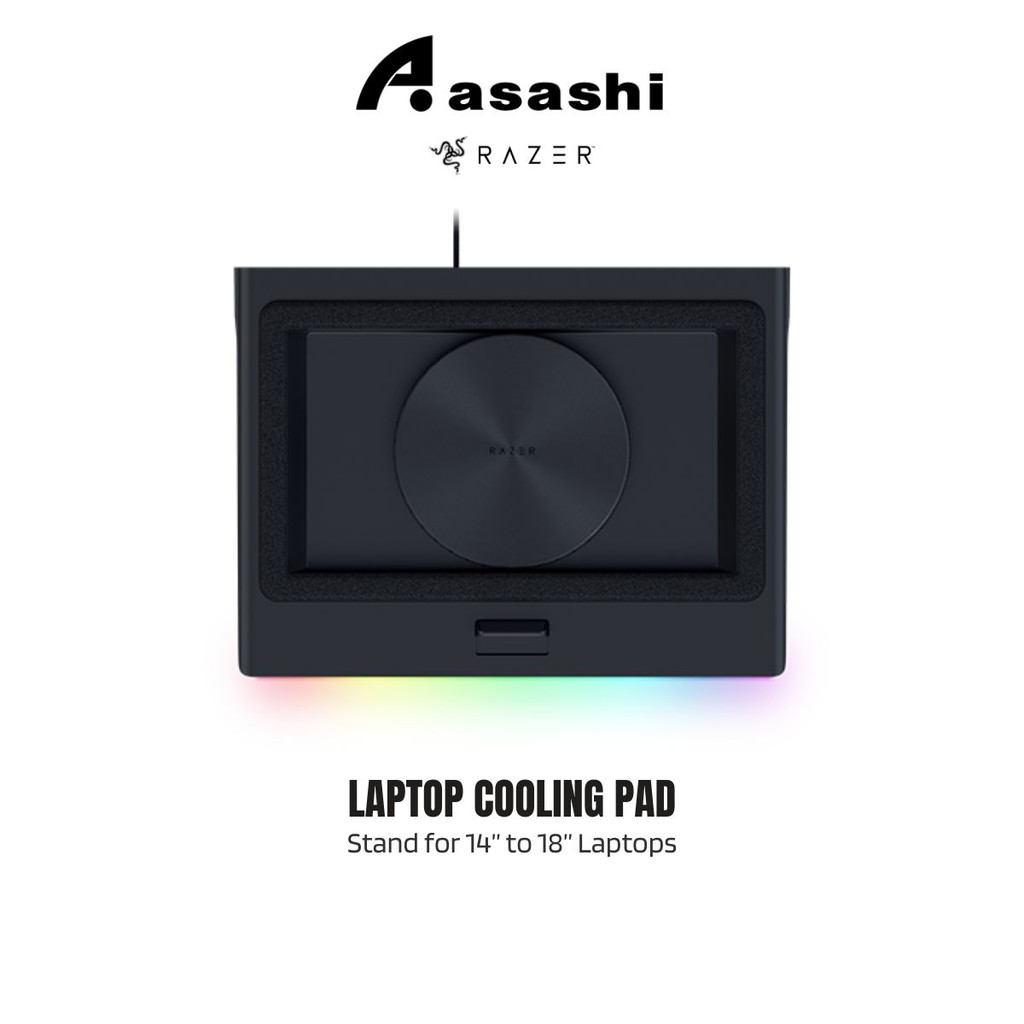 Razer Laptop Cooling Pad Smart Cooling Stand for 14” to 18” Laptops ...
