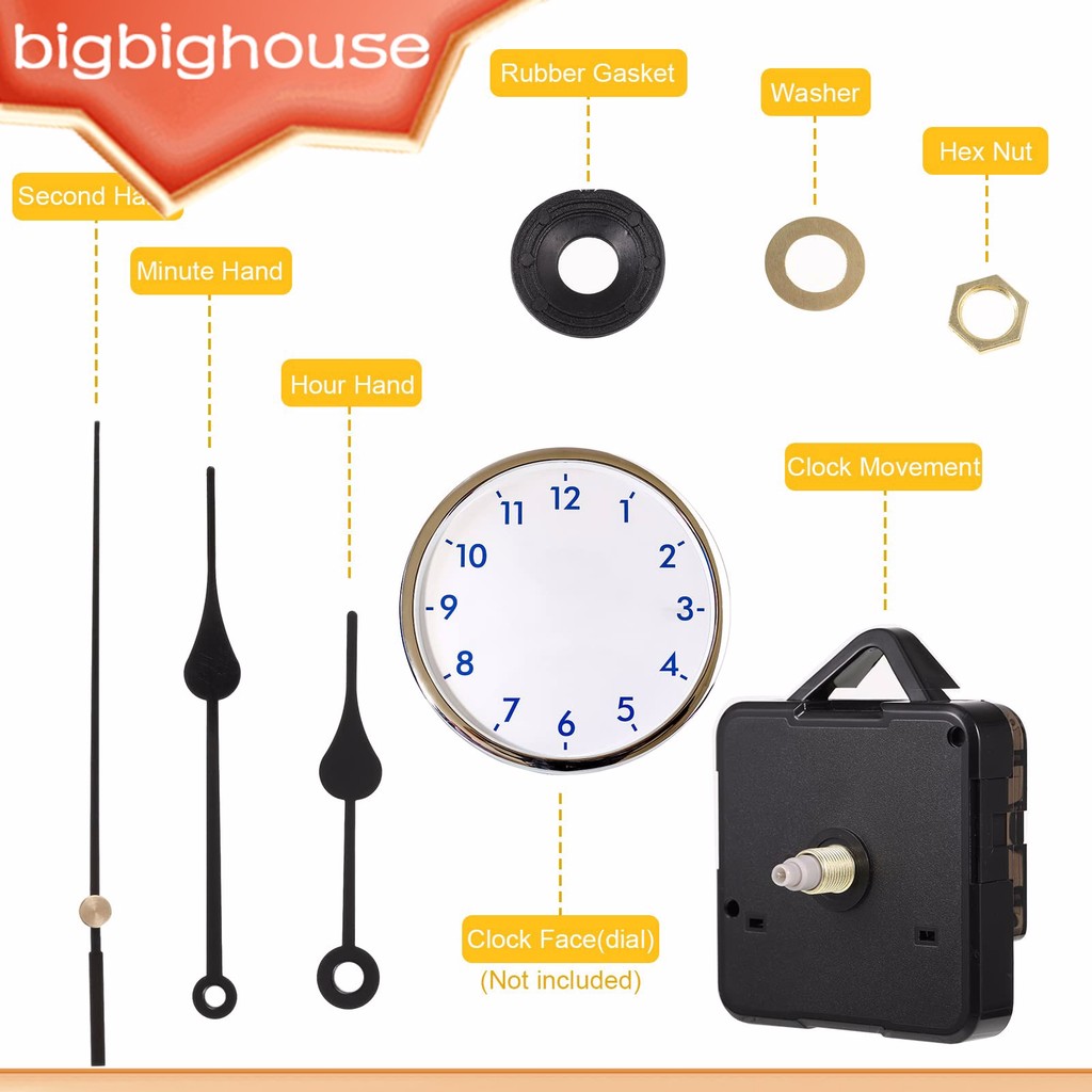 1/2 Durable Quartz Clock Movement For Reliable Timekeeping Clock ...