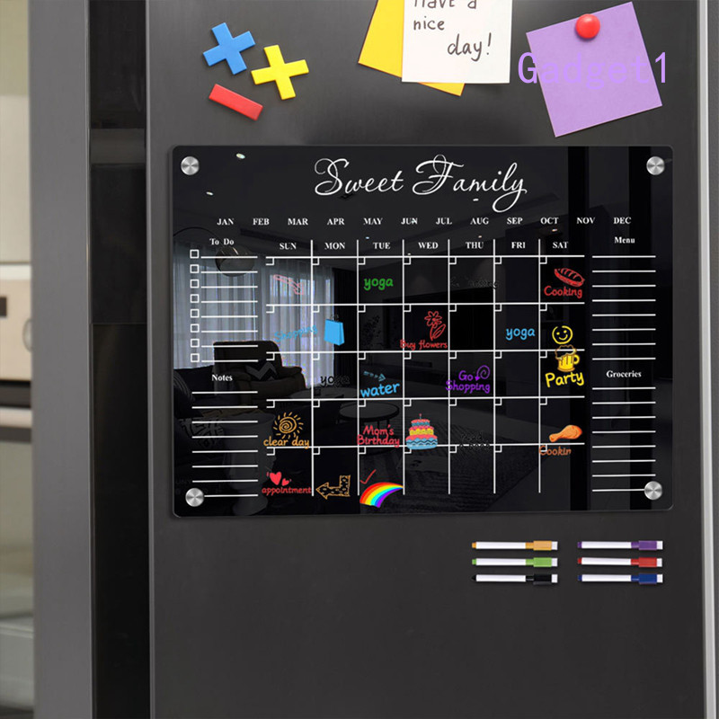 Acrylic Weekly Plan Writing Board Magnetic Calendar Note Whiteboard ...