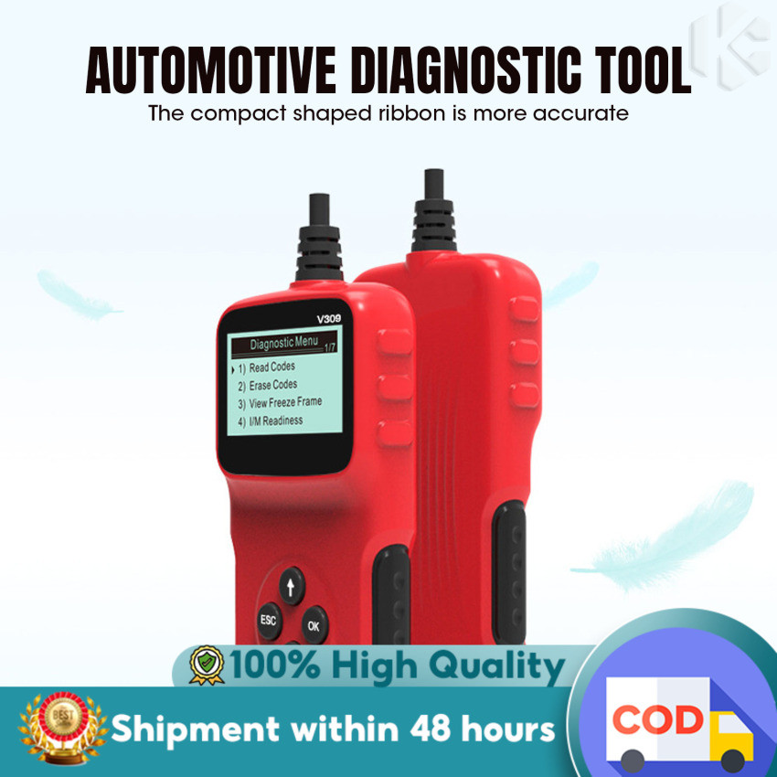 V309 Automotive fault diagnosis instrument obd2 engine fault reading ...
