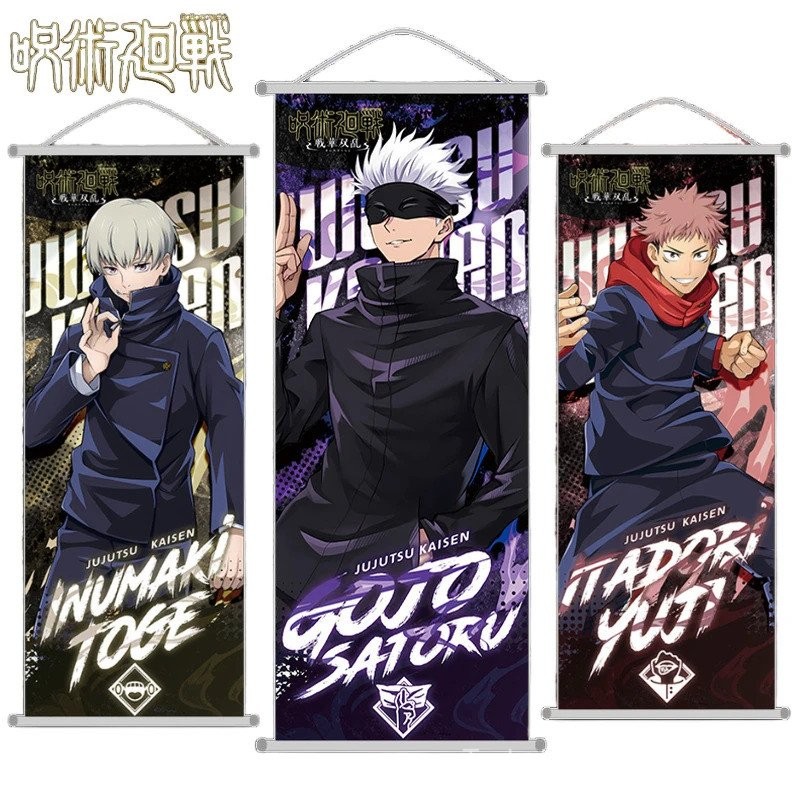 New Bandai Jujutsu Kaisen Itadori Yuji Anime Peripherals Hanging Poster ...