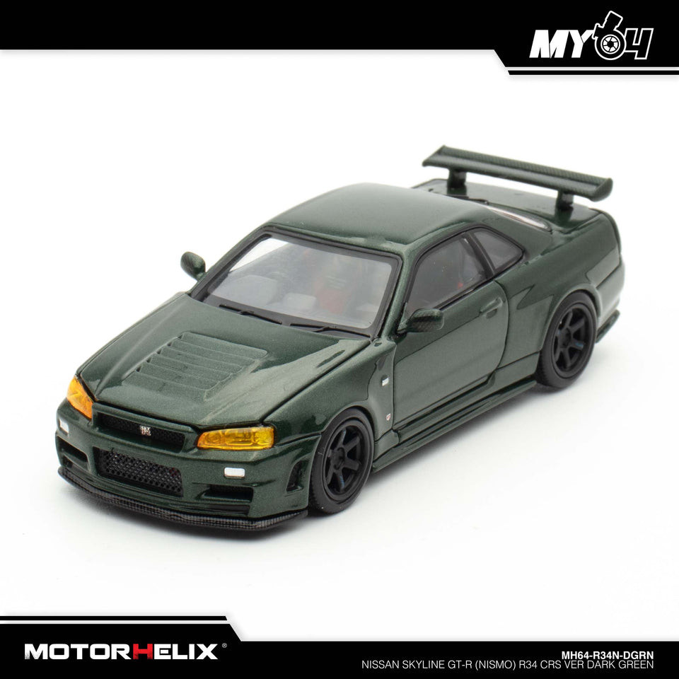 [Motorhelix] Nissan Skyline GT-R (Nismo) R34 CRS VER - Dark Green ...