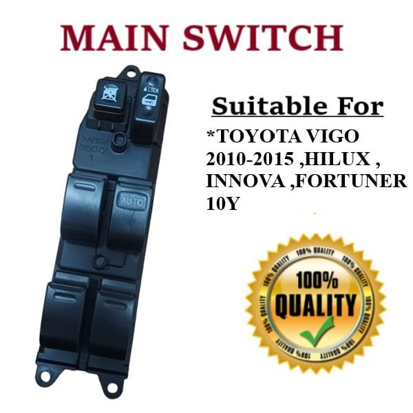 TOYOTA VIGO 2010-2015 /HILUX / INNOVA / FORTUNER 10 18 PIN Power Window ...