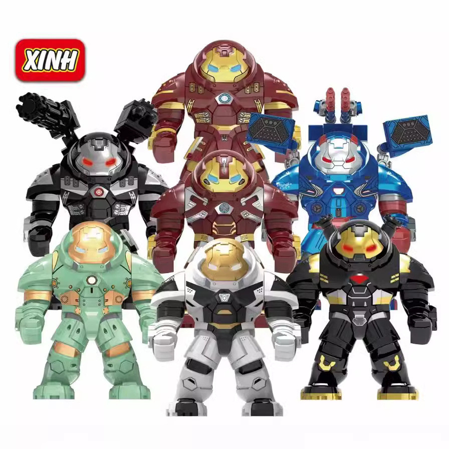 Marvel Avengers Hulkbuster Armor Mini Particle Building Blocks Toys for ...