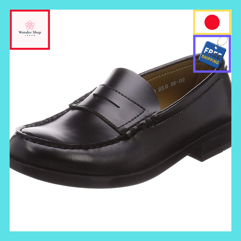Moonstar BVL540 Wide Fit Leather Loafers for Men and Women - Black (3E) 22-30cm Sizes Available ...