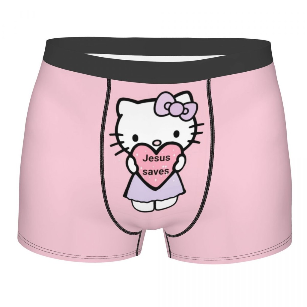 Custom Cool Sanrio Hello Kitty Boxers Shorts Panties Men's Underpants ...