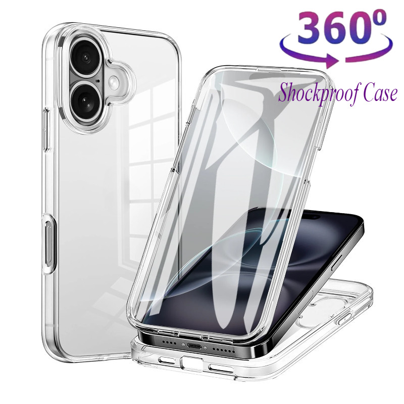 360° Full Body Case For iPhone 16E 15 14 13 12 Mini 11 Pro X XR XS Max ...
