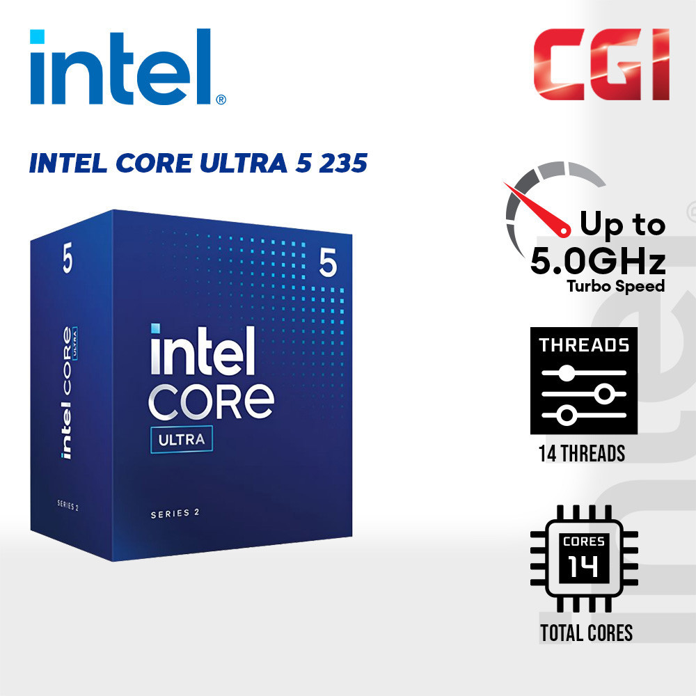 Intel Core Ultra 5 Processor 235 14 Cores Up to 5 GHz LGA1851 | Shopee ...