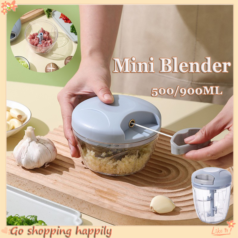 500/900ML Mini Blender Garlic Chopper Speedy Food Chopper Portable ...