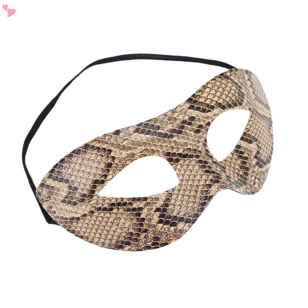EVA Serpentine Pattern Mask Mysterious Half Face Snake Print Mask ...
