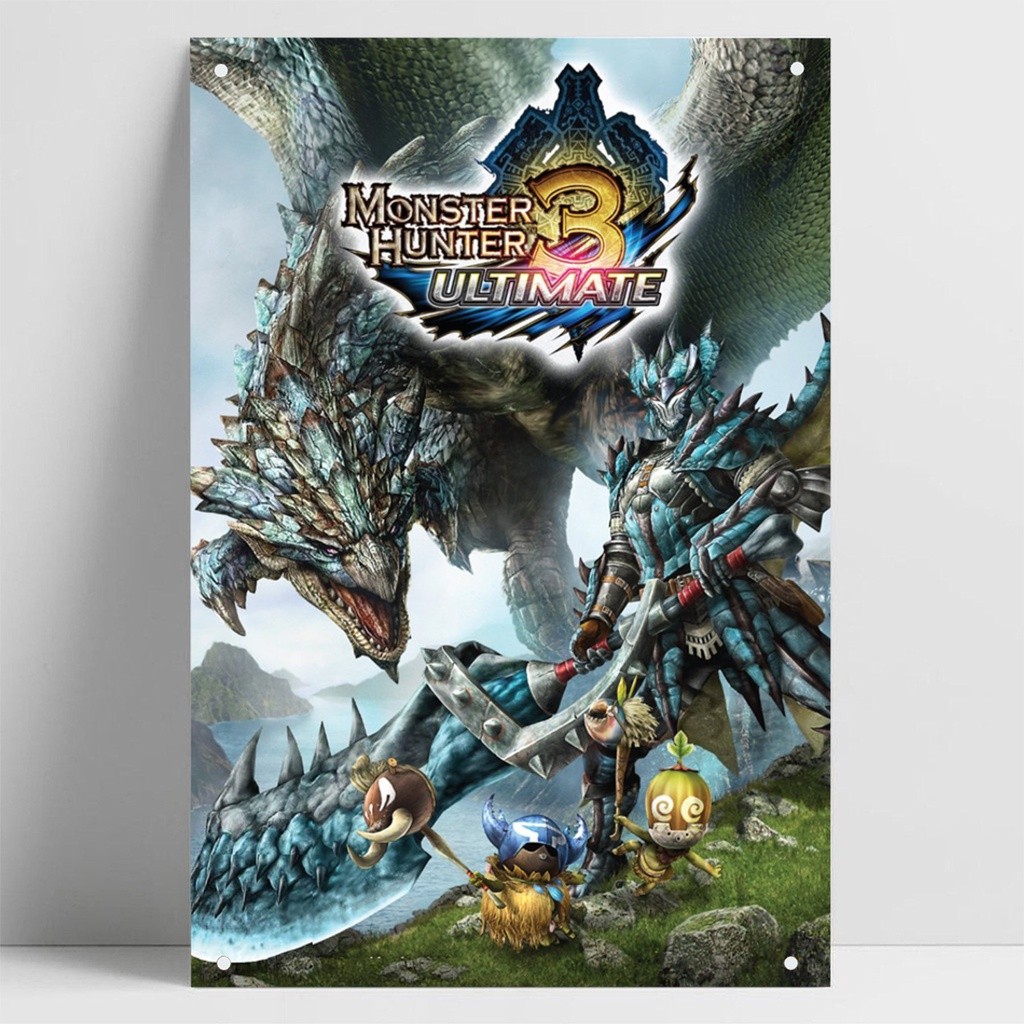 Switch Game Monster Hunter Metal Tin Signs Wall Decoration Vintage Cafe ...