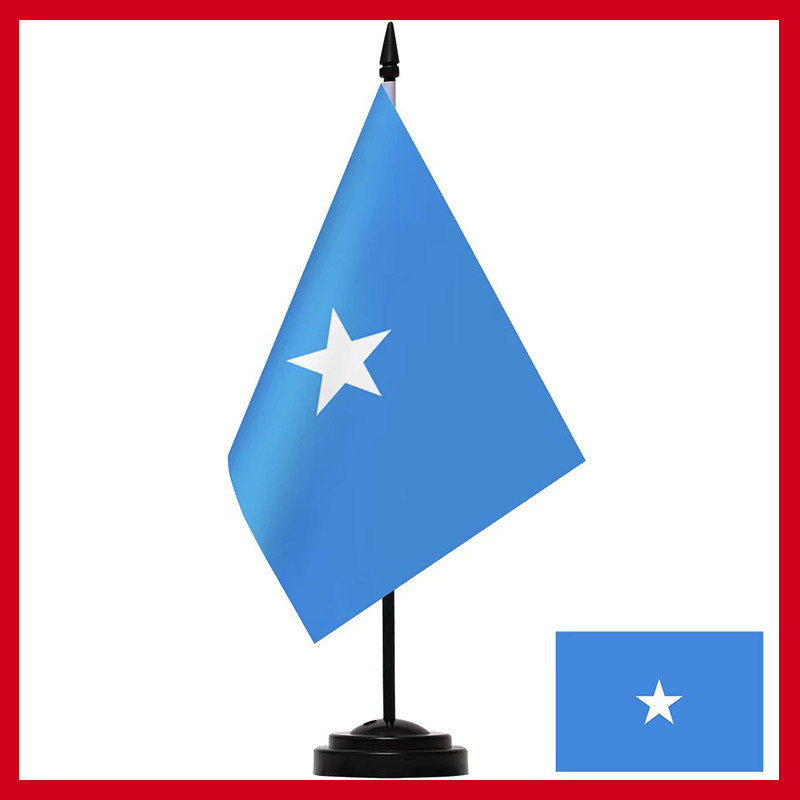 Somalia Deluxe desk flag desktop set Flag of Somalia | Shopee Malaysia