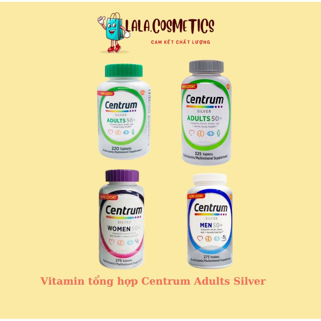Centrum Silver Multivitamin Supplement for Men and Women Over 50 ...