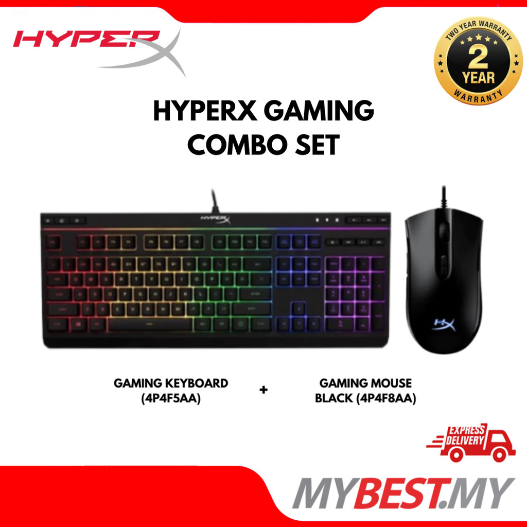 COMBO SET HyperX Alloy Core RGB Membrane Gaming Keyboard (4P4F5AA ...