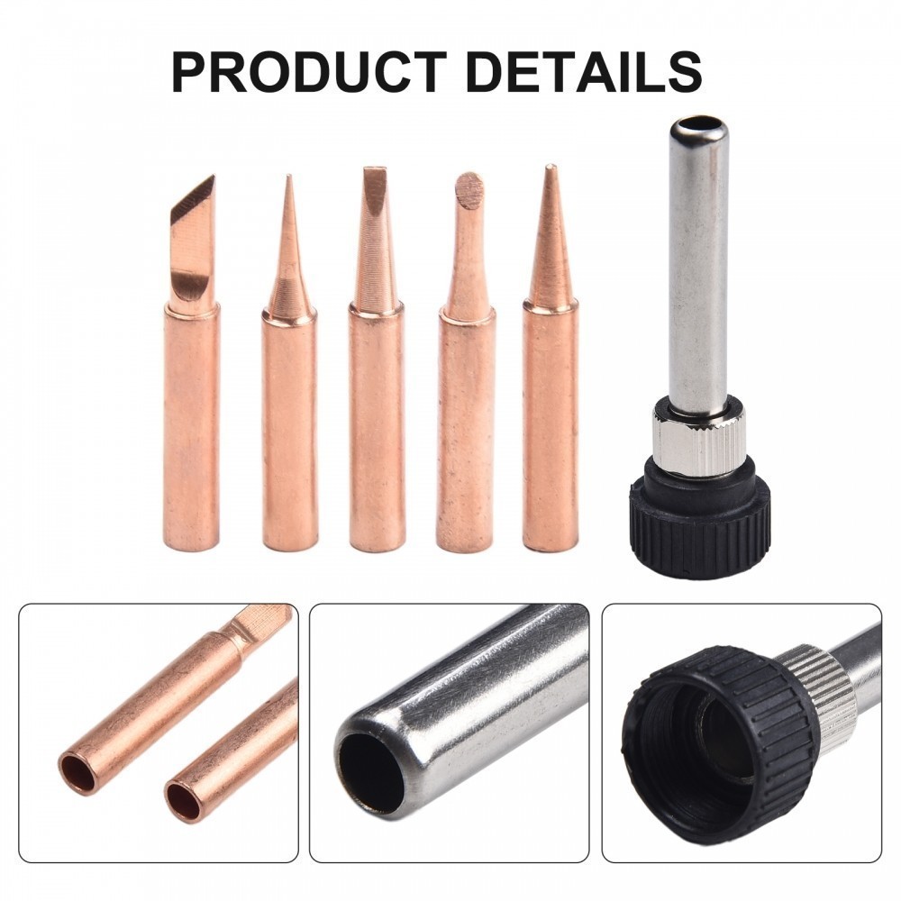 Handle Set Professional Soldering Iron Tips Heatset Insert Mounting Tip ...