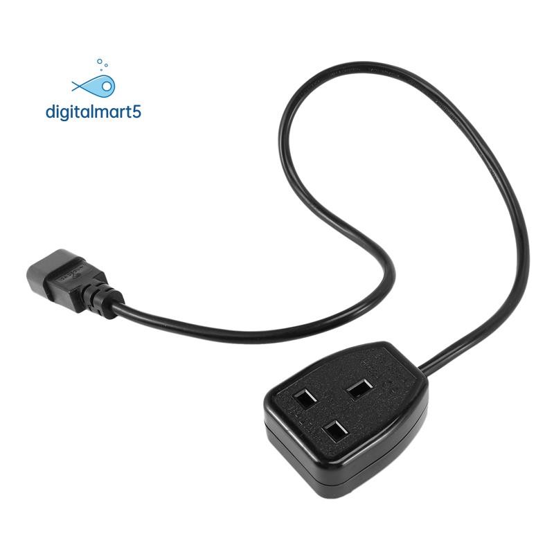 IEC320 C14 to UK BS1363A Outlet Socket,IEC C14 Male Plug to UK 3Pin ...