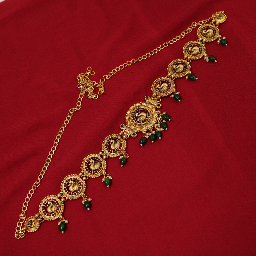 New Gold Swan Design Indian Hip Chain for Women | Rantai Pinggul | 90Cm ...