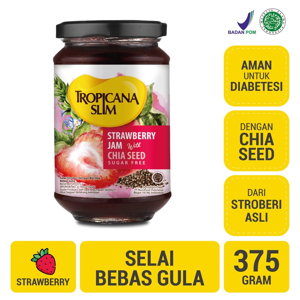 Tropicana Slim Strawberry Jam Sugar Free Strawberry Jam | Shopee Malaysia
