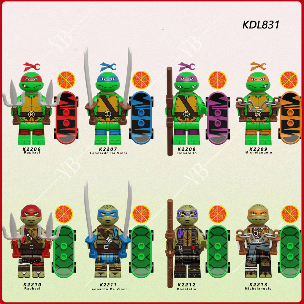 Third-party anime movie series Ninja Turtles assembly building blocks ...
