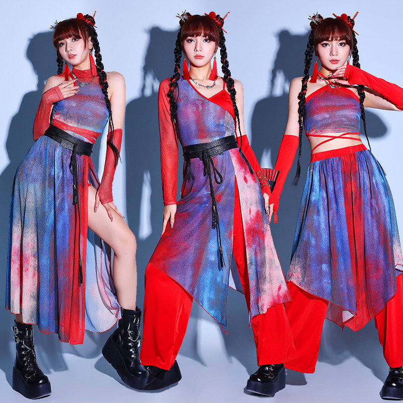 Jazz Dance Costume Female Adult National Trendy Dancing Clothes Chinese ...