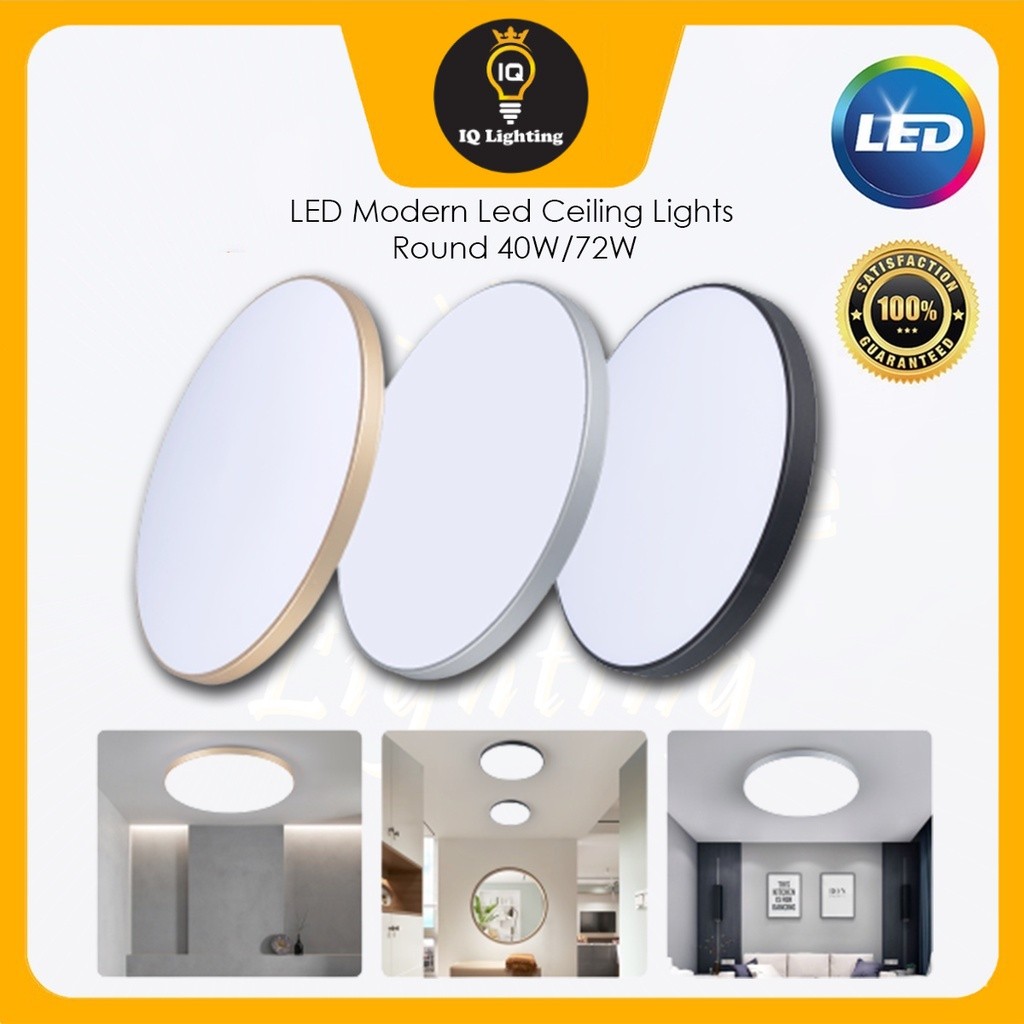 LED Modern Led Ceiling Lights Round AC220V 40W/72W Indoor Acrylic Ultra ...