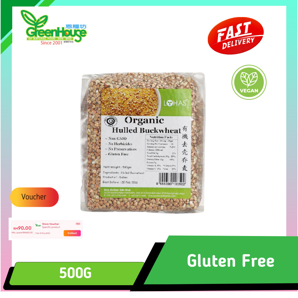 (3.3) LOHAS-ORG HULLED BUCKWHEAT 500GM | Shopee Malaysia